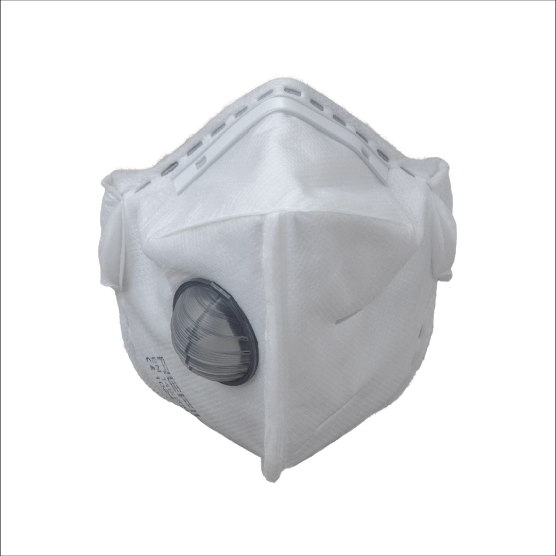 Cerva stofmasker Refil 631 NR FFP2 wit 15 st opvouwbaar +ventiel